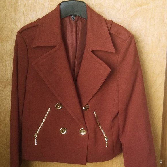 Ellen Tracy | Jackets & Coats | Ellen Tracy Rust Blazerjacket | Poshmark